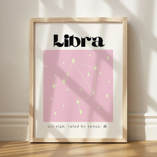 Libra Print - Etsy