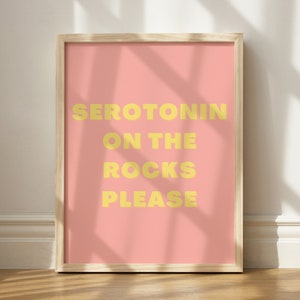 Serotonin on the Rocks Print Wall Art Printable Printable - Etsy