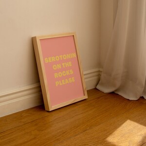 Serotonin on the Rocks Print, Wall Art Printable, Printable Wall Art ...