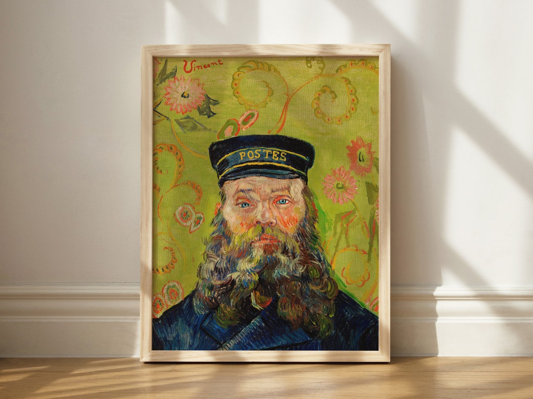 Postman Print, Van Gogh Wall Art, Printable Painting Art, Maximalist ...