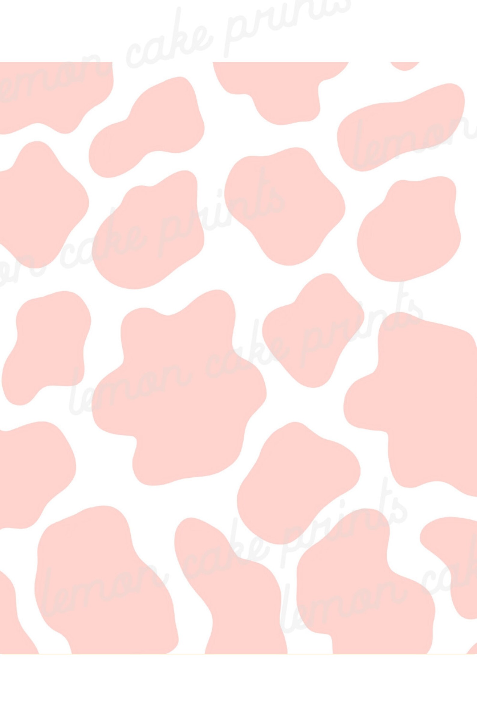 Pink Cow Print Printable Art Strawberry Cow Wall Art Wild - Etsy