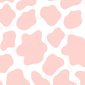 Pink Cow Print Printable Art, Strawberry Cow Wall Art, Wild West Print ...