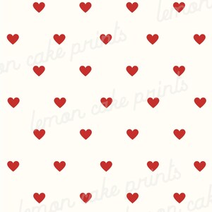 Mini Hearts Print, Wall Art Printable, Accent Prints, Heart Decor ...