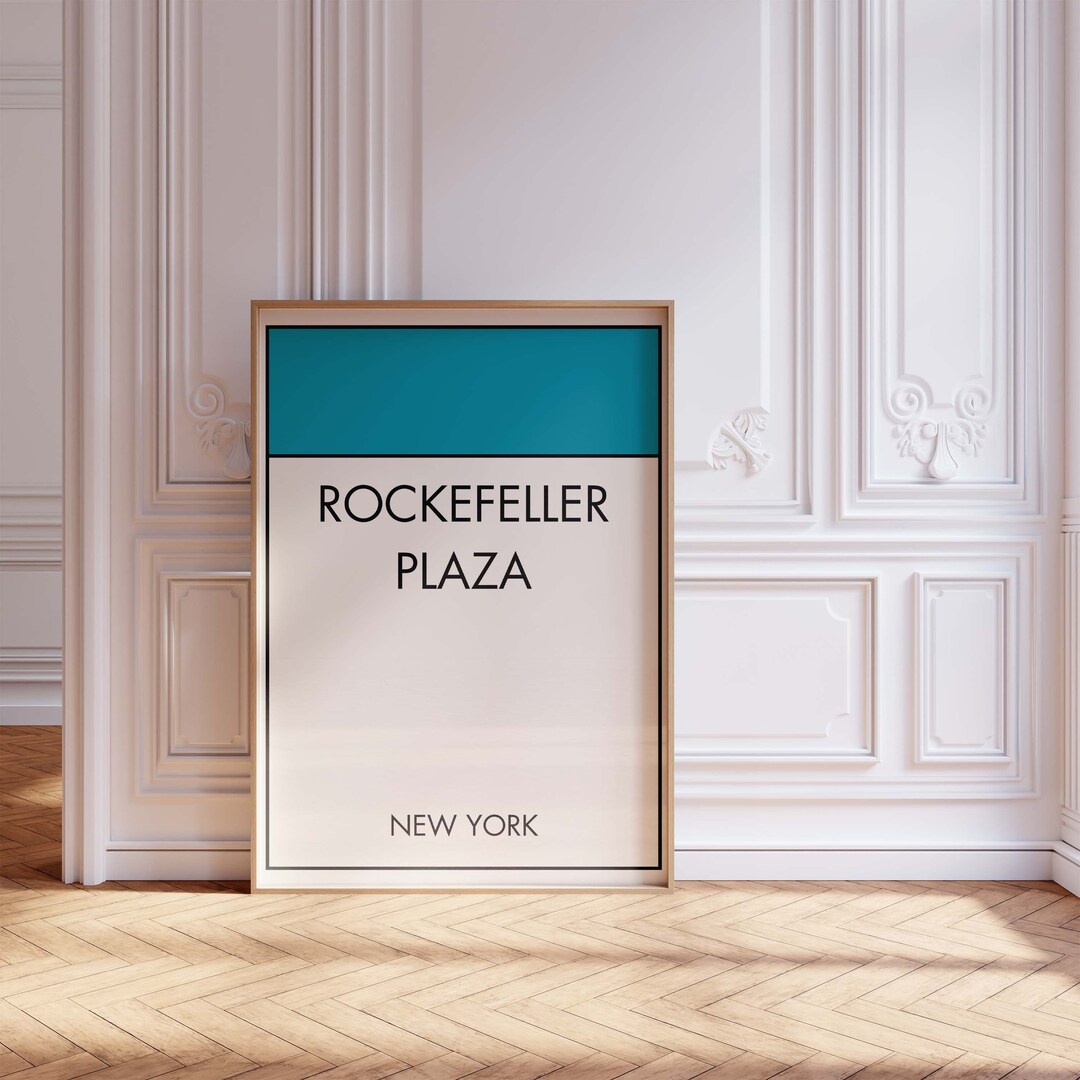Rockefeller Plaza Print, New York Wall Art, Printable Aesthetic Poster ...