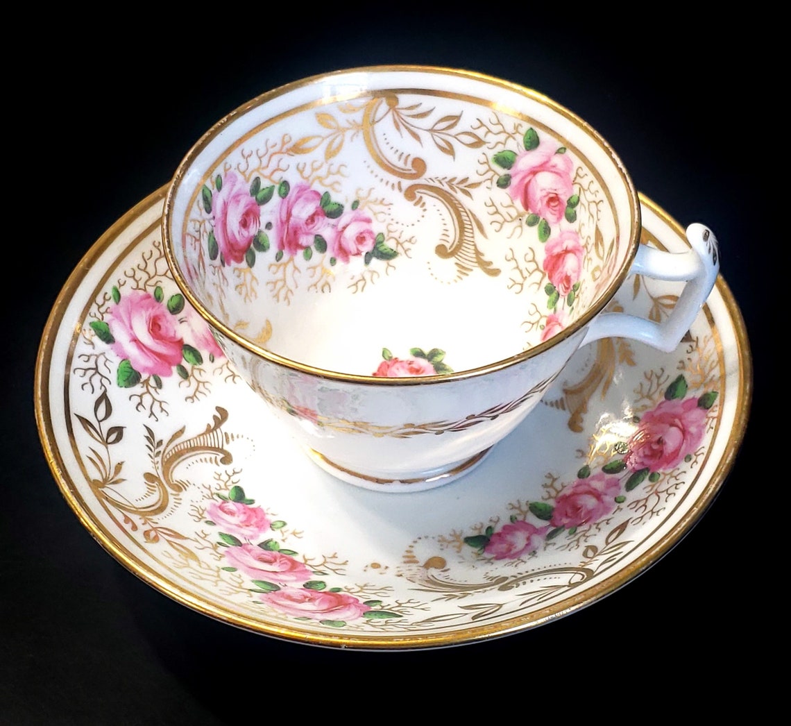 Rare and Stunning Tea Cup and Saucer Circa 1820 est. - Etsy