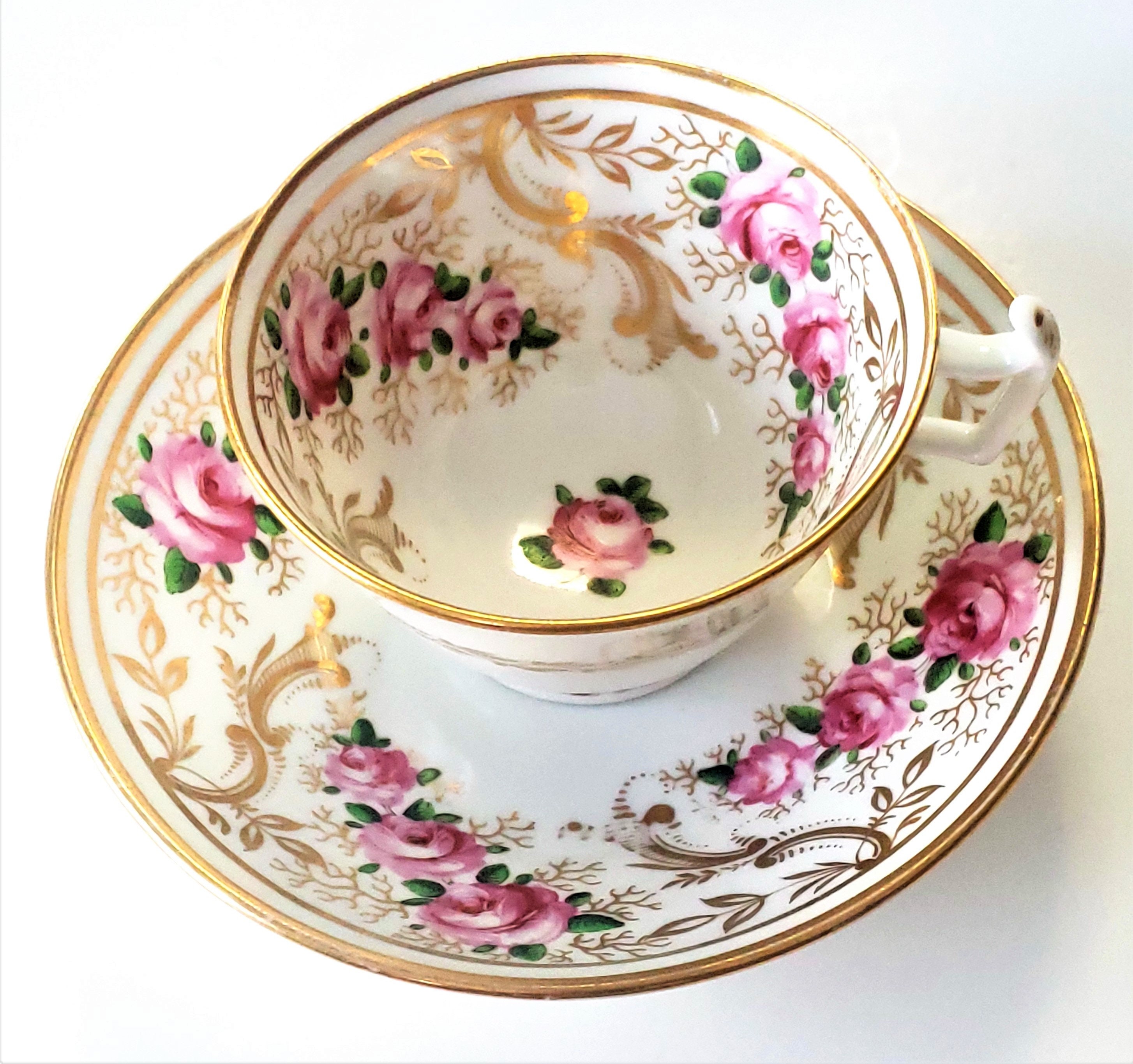 Rare and Stunning Tea Cup and Saucer - Circa 1820 (est.) - Etsy