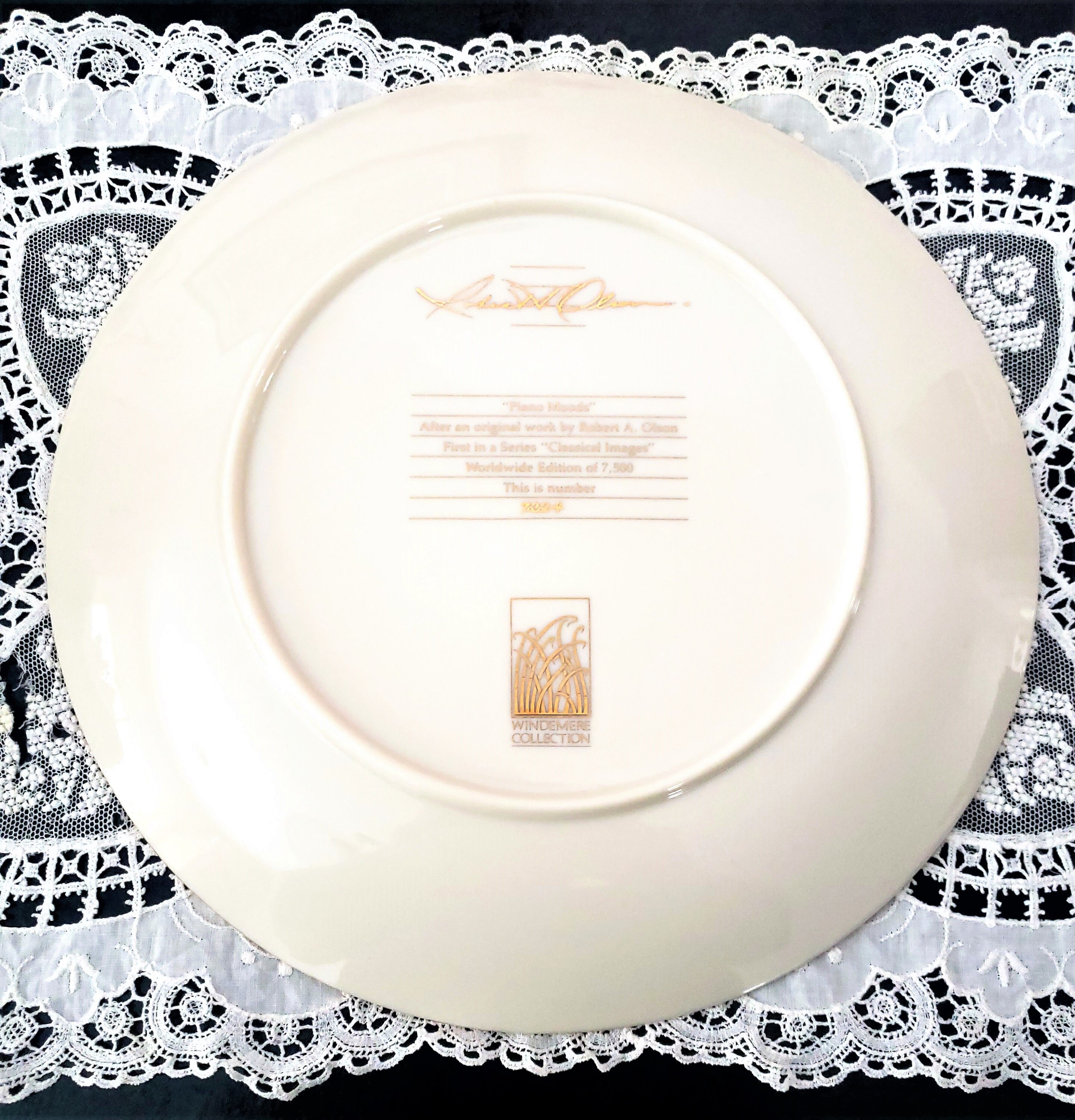 Piano Moods Collector’s Plate – Artist Robert A. Olson – in Octagon ...