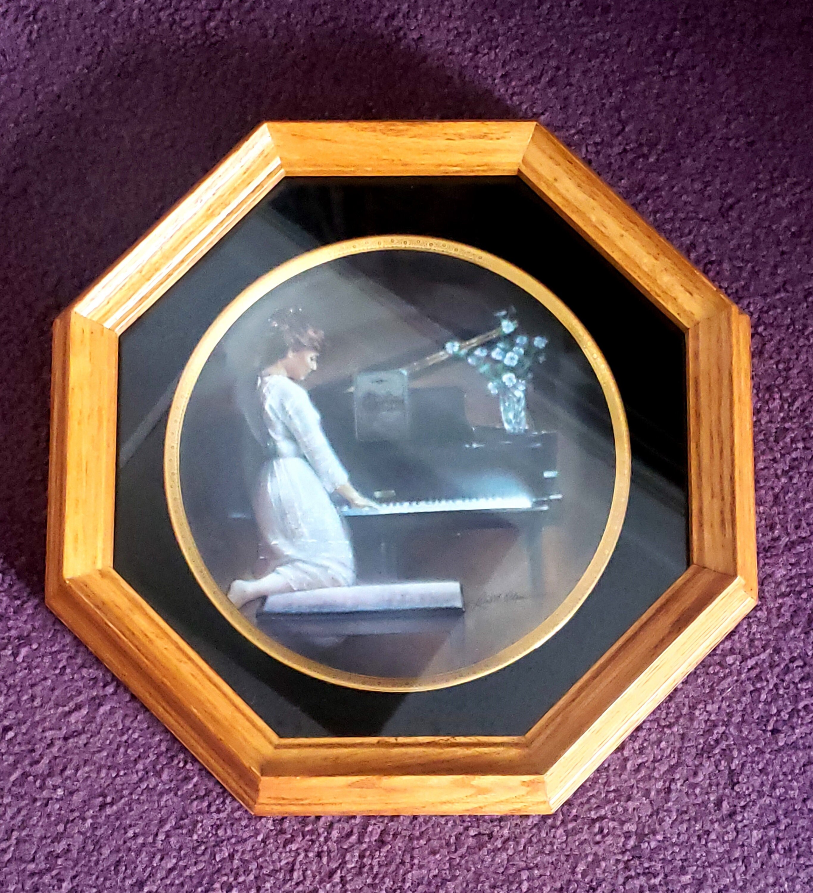 Piano Moods Collector’s Plate – Artist Robert A. Olson – in Octagon ...