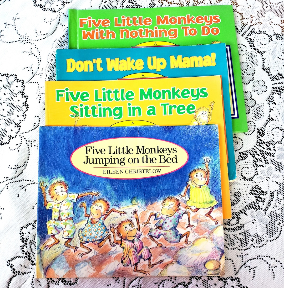 Children's Books (4) - Little Monkeys Books - Jumping on the Bed ...