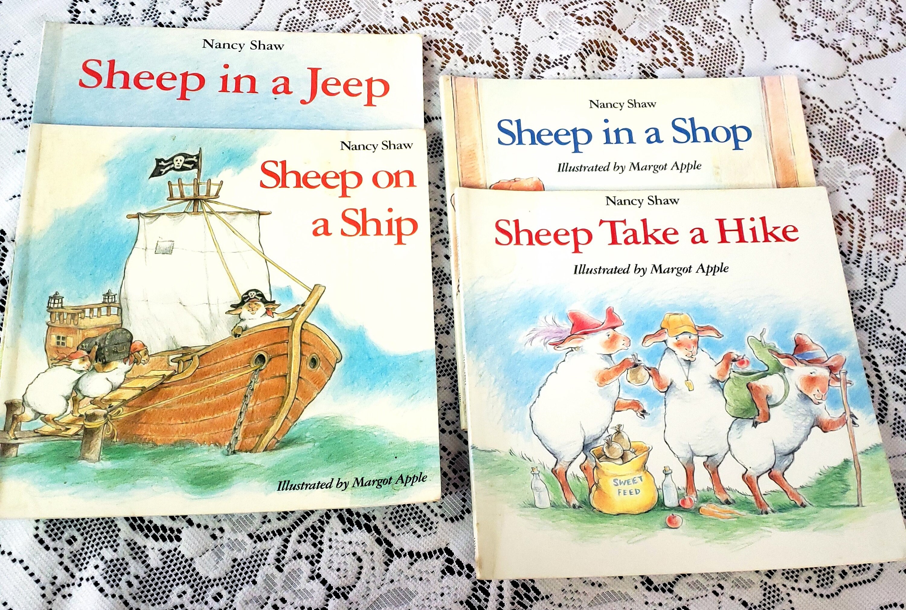 Children's Books 4 Sheep in a Jeep Sheep Take a Hike - Etsy