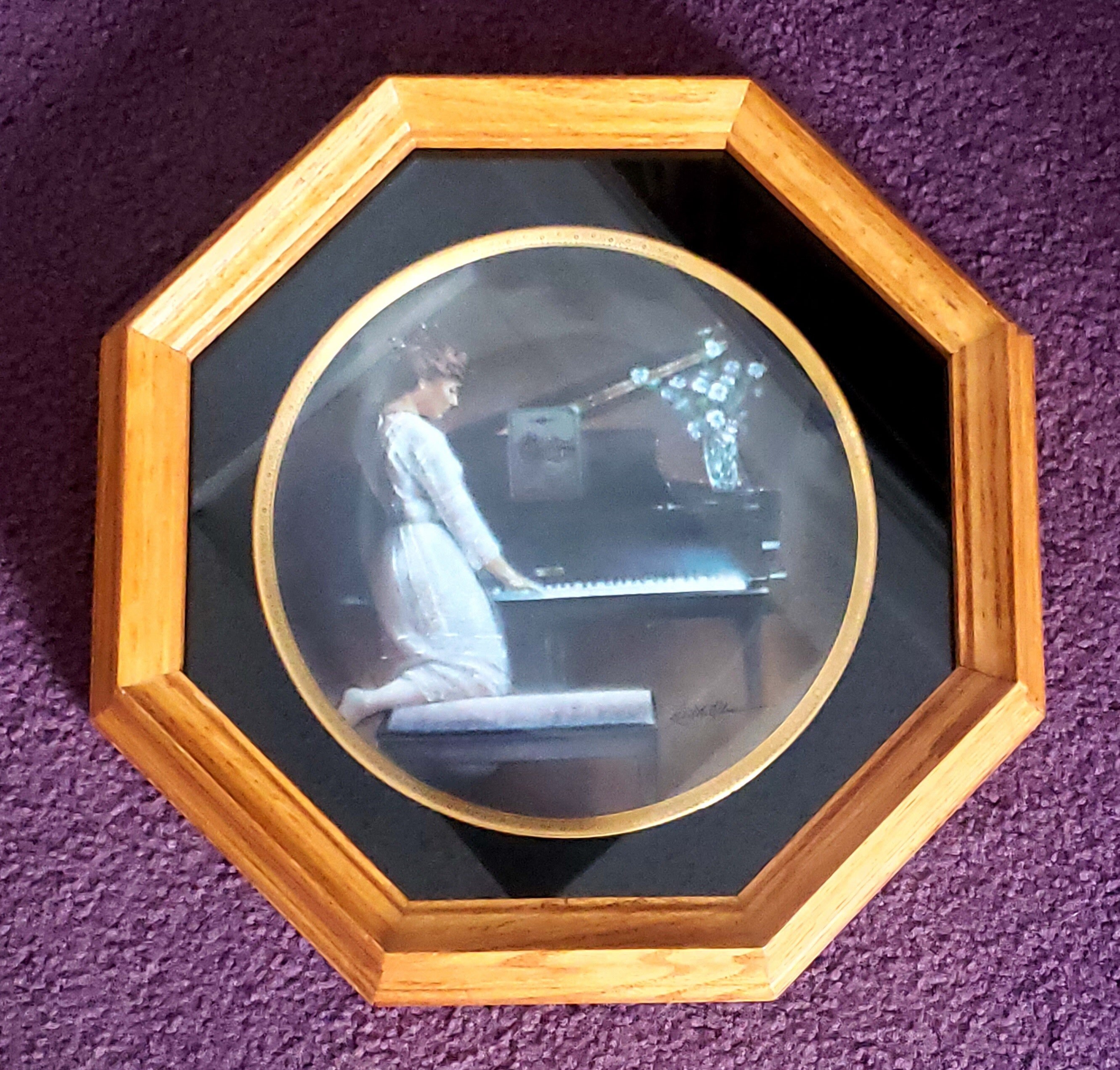 Piano Moods Collector’s Plate – Artist Robert A. Olson – in Octagon ...