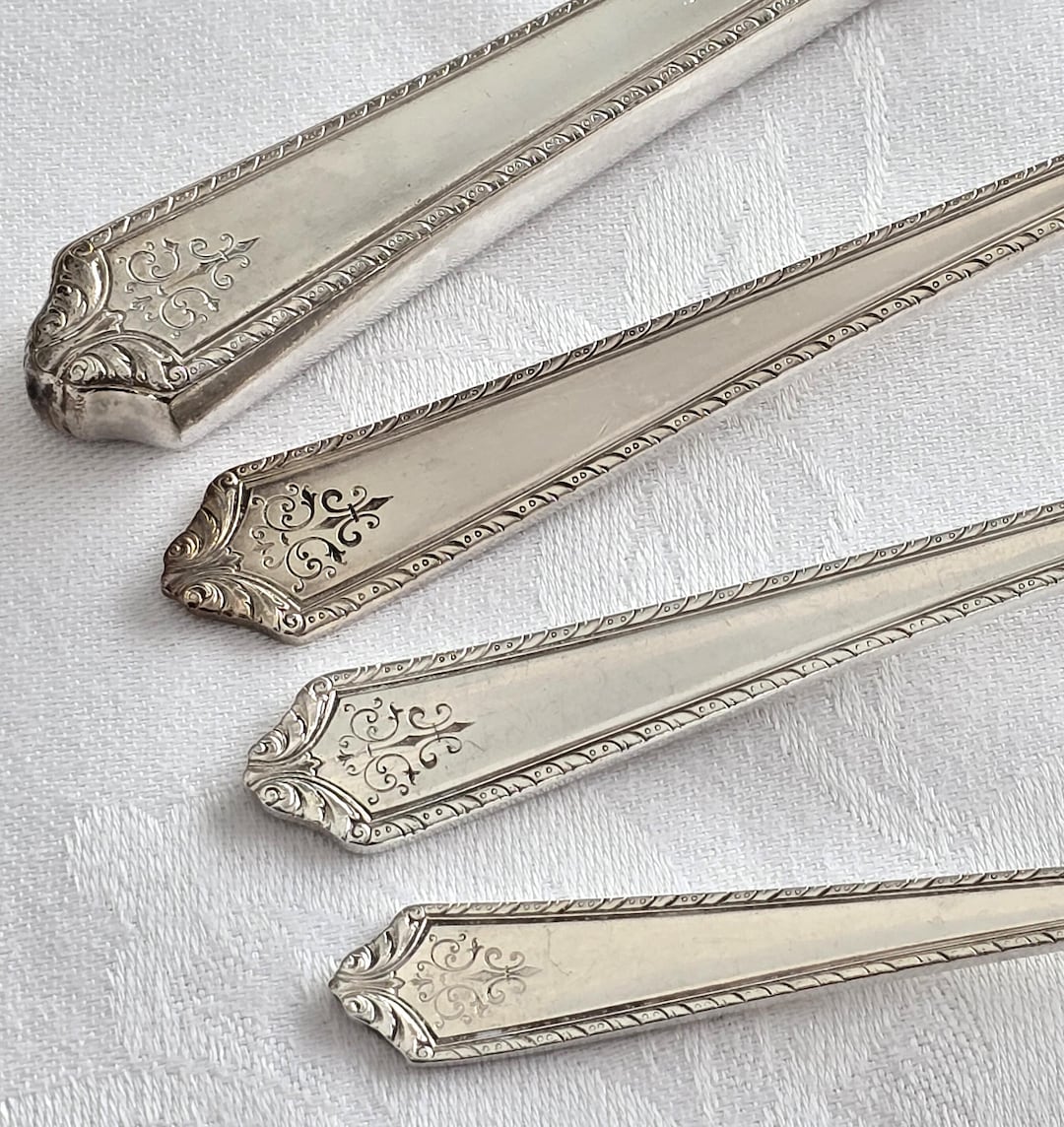 1927 Holmes & Edwards "pageant" Inlaid Super Plate Flatware Set - 25 ...