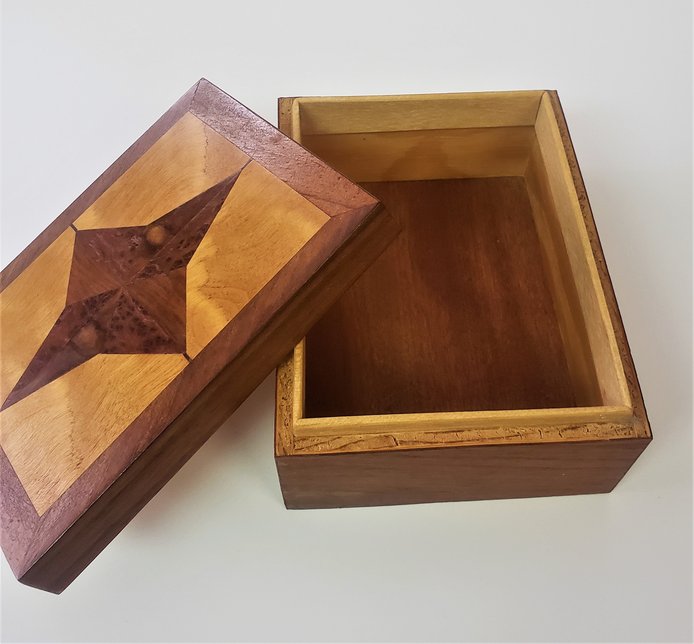 Vintage Marquetry Jewelry Box Inlaid Work Parquetry - Etsy