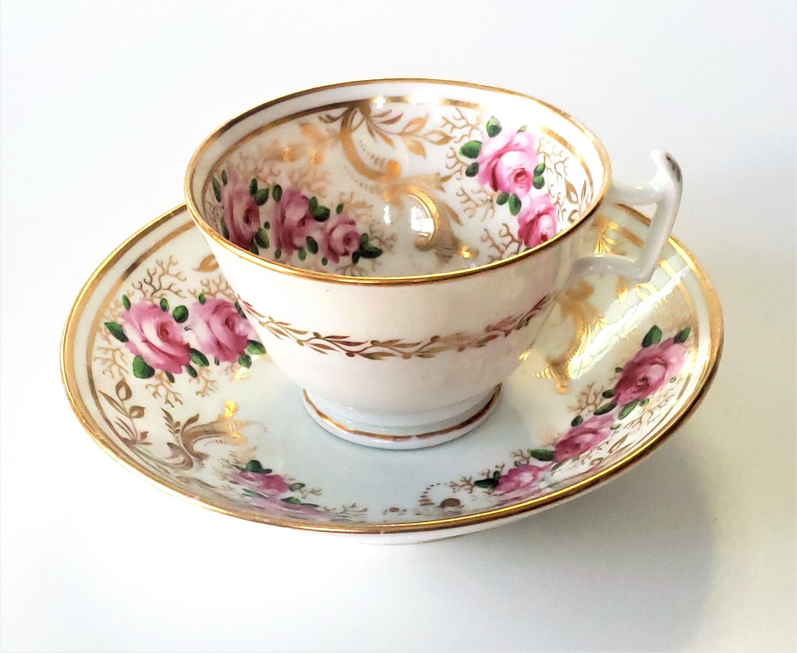 Rare and Stunning Tea Cup and Saucer - Circa 1820 (est.) - Etsy