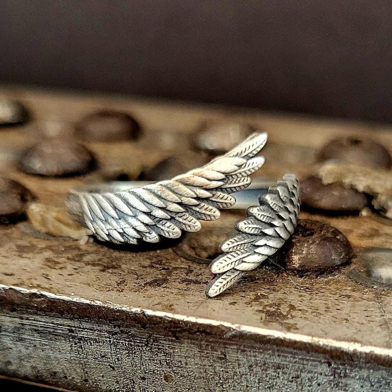 Angel Wings Ring - Etsy