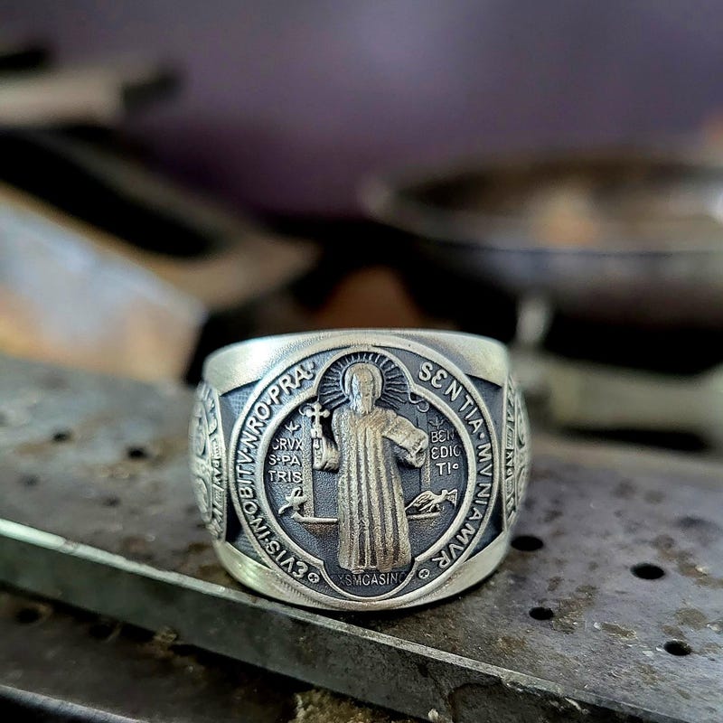 Saint Benedict Ring - Etsy