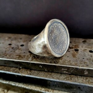 Ancient Ottoman Coin Ring | 925k Sterling Silver Ring | Handmade Ring ...