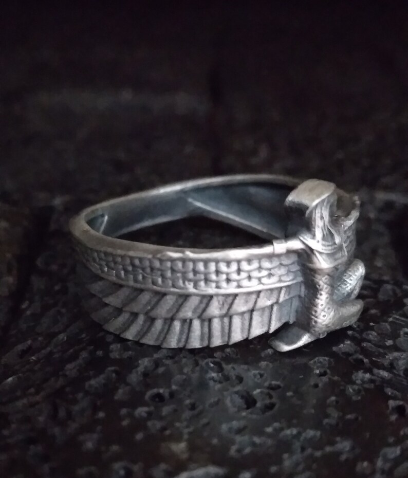 Ancient Egyptian Goddess of the Moon Ring Isis the Ring Band - Etsy