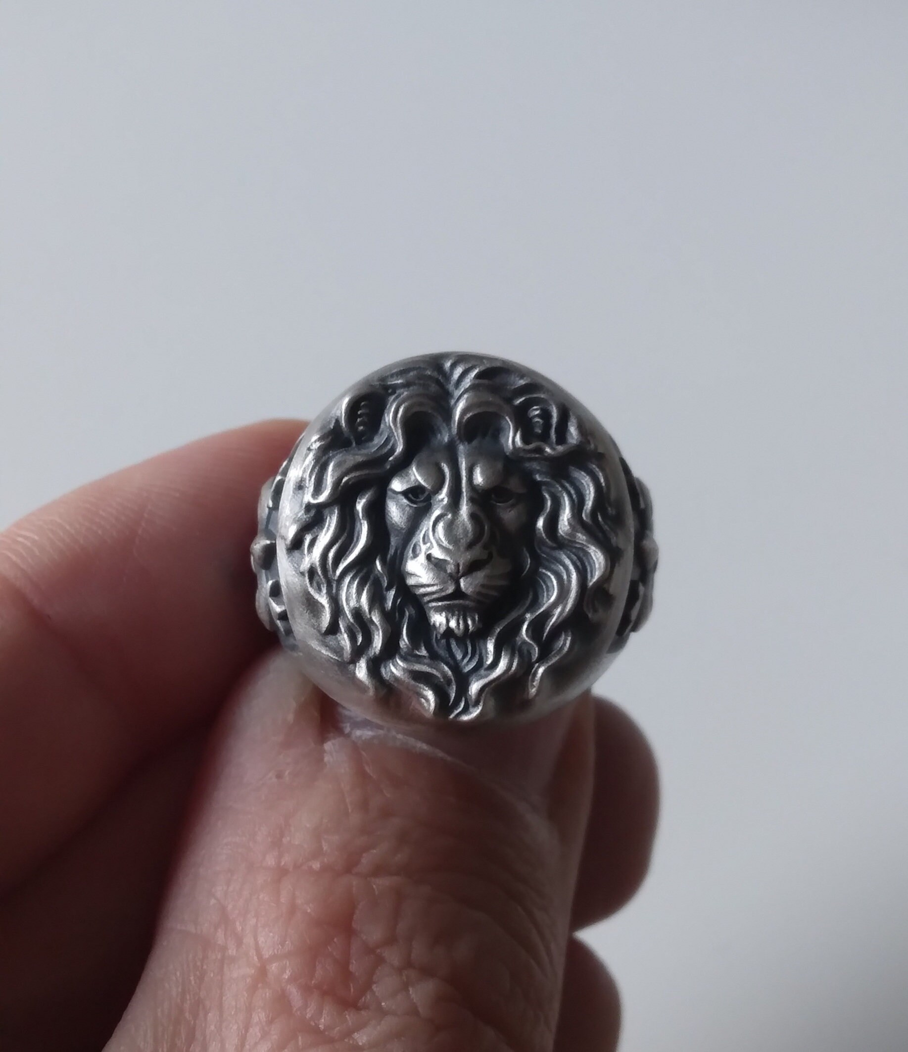 Leo Signet Ring Signet Lion Ring Animal Jewelry 3D Lion - Etsy