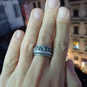 The Last Supper Christ Silver Ring, 925k Sterling Silver Ring, Gothic ...