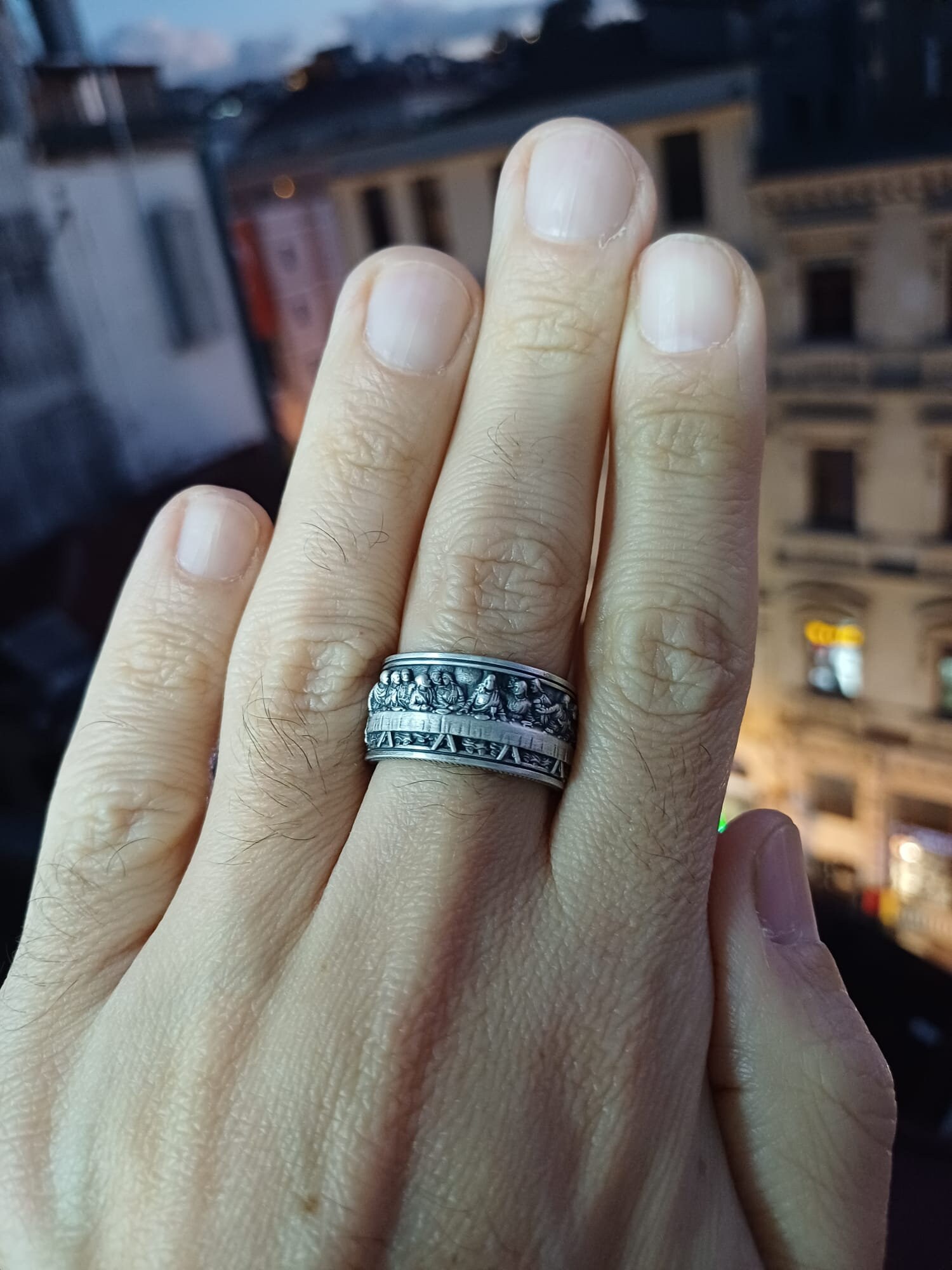 The Last Supper Ring: 925 Sterling Silver Gothic Art Jewelry - Etsy