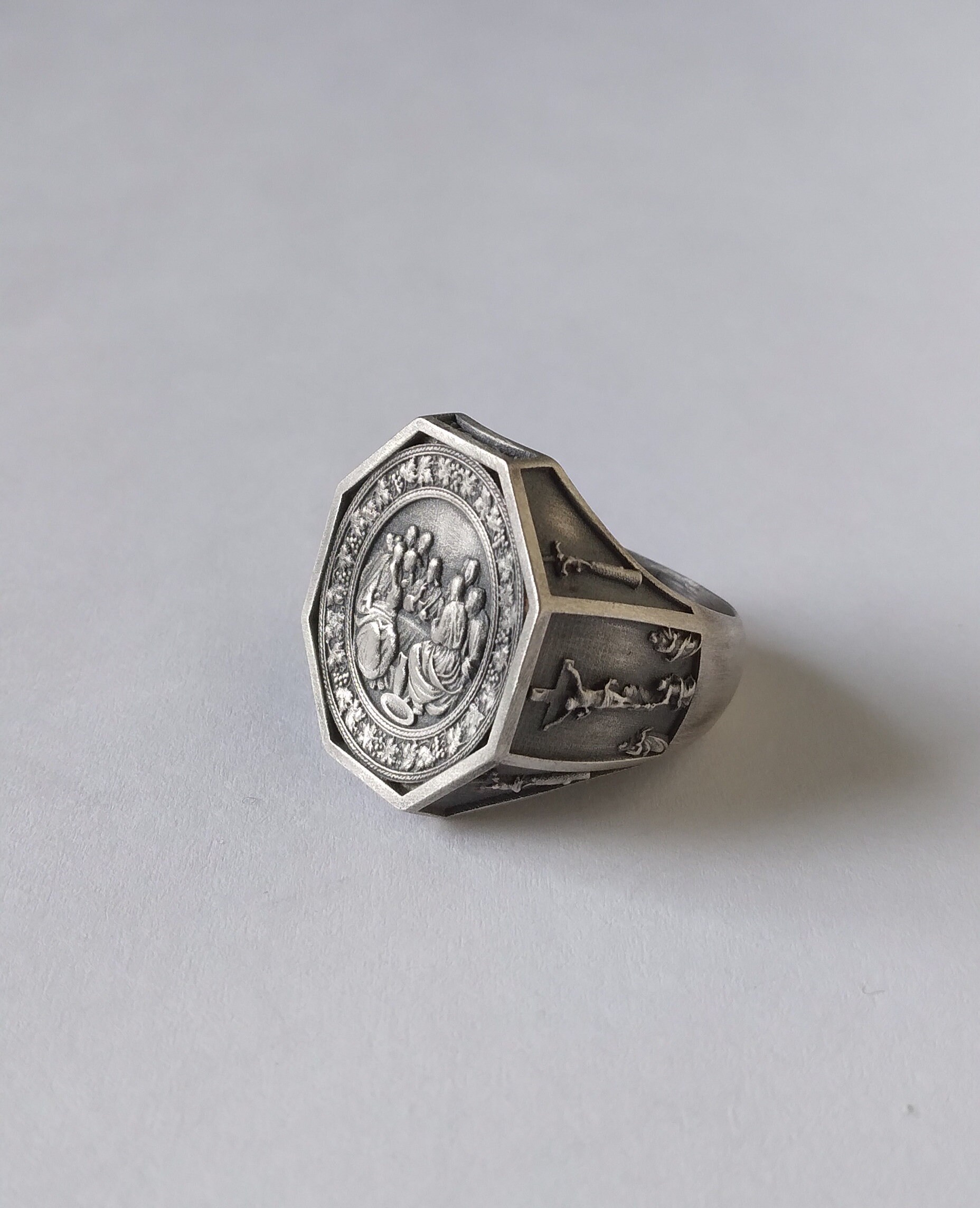12 Apostles of Jesus Ring Religious Jewelry Christian Mens - Etsy