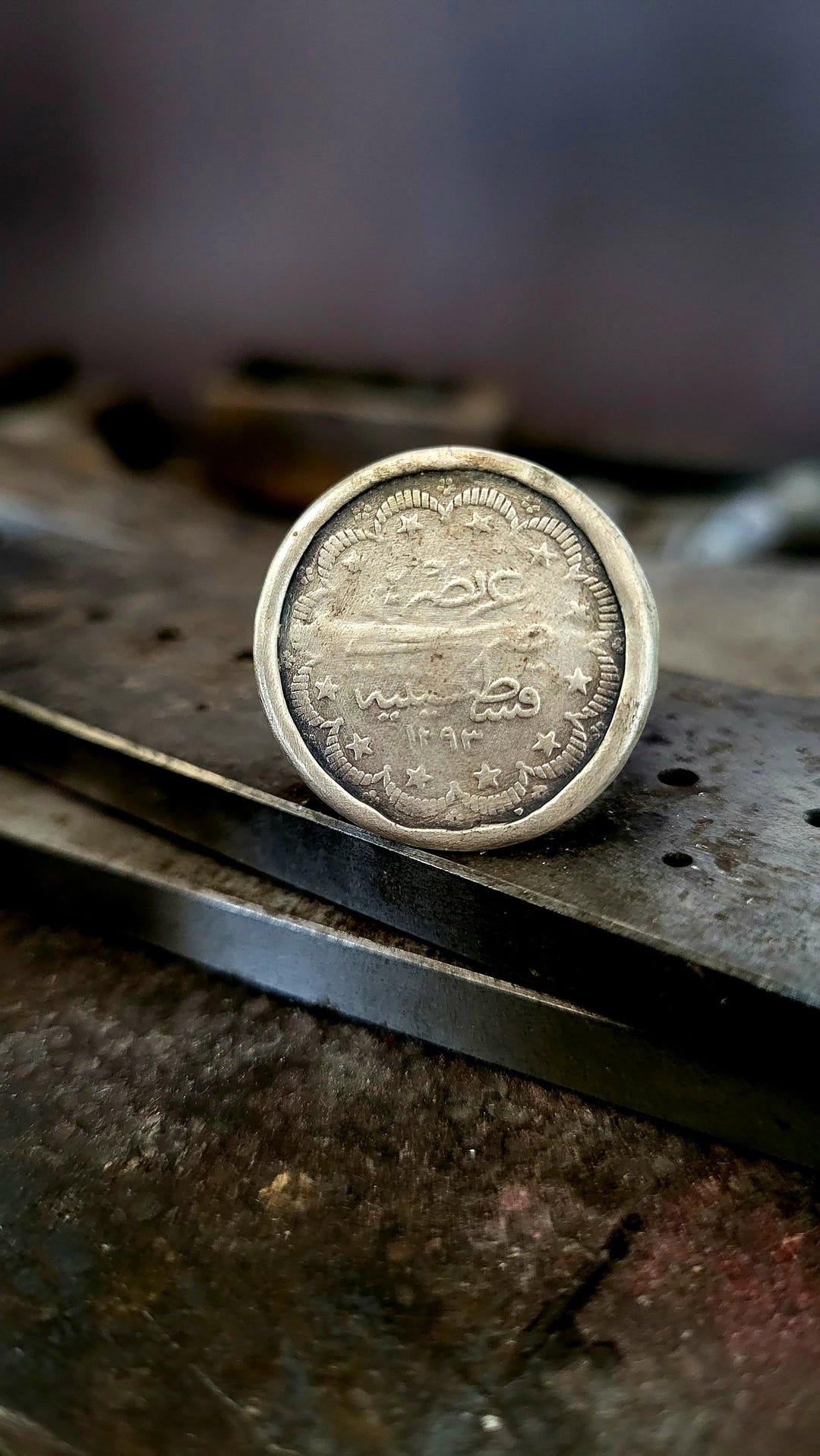 Ancient Ottoman Coin Ring | 925k Sterling Silver Ring | Handmade Ring ...