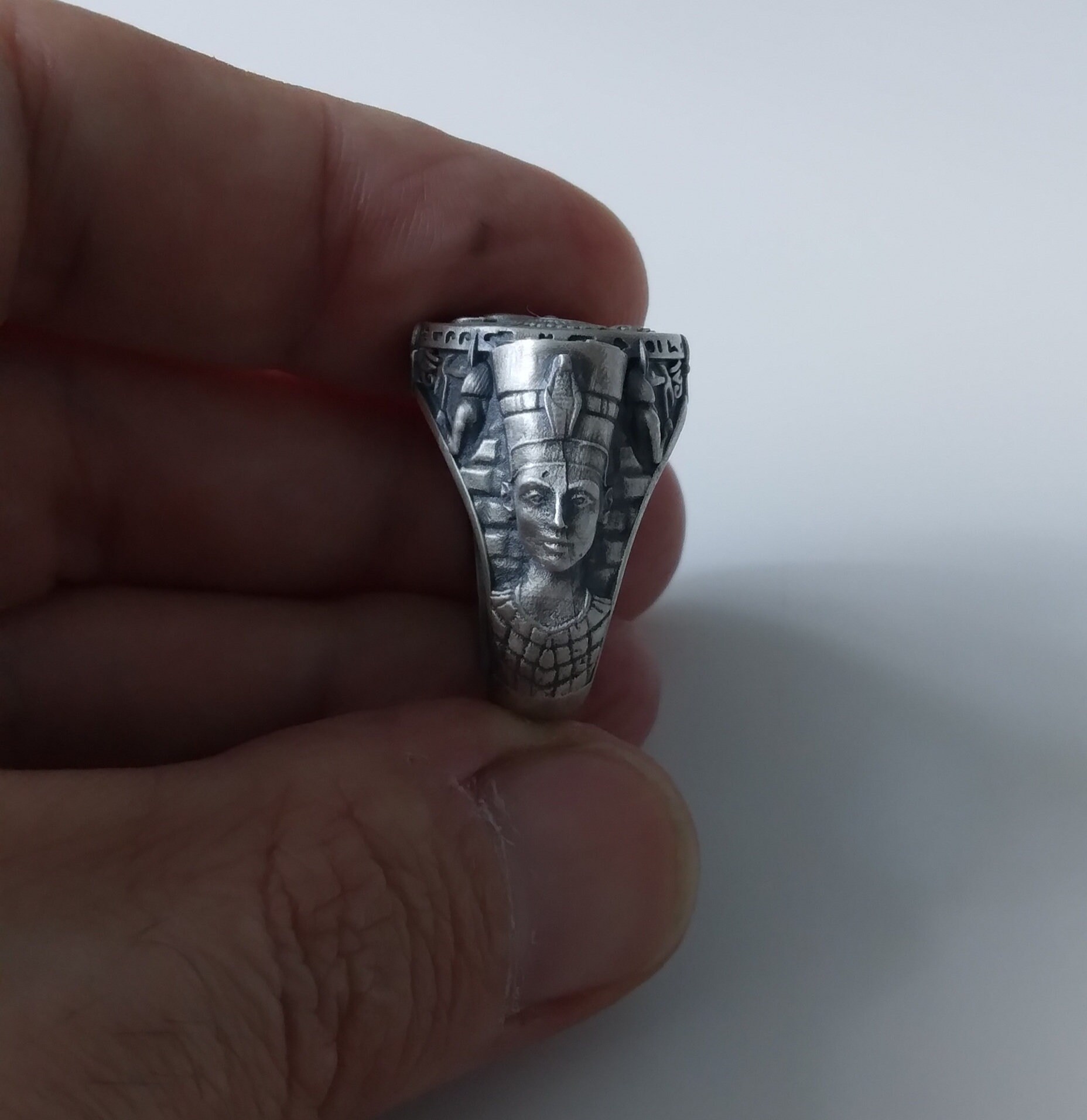 Anubis Anpu Ancient Egyptian Ring, Mystic Pharaoh Scarab Ring, 925k ...