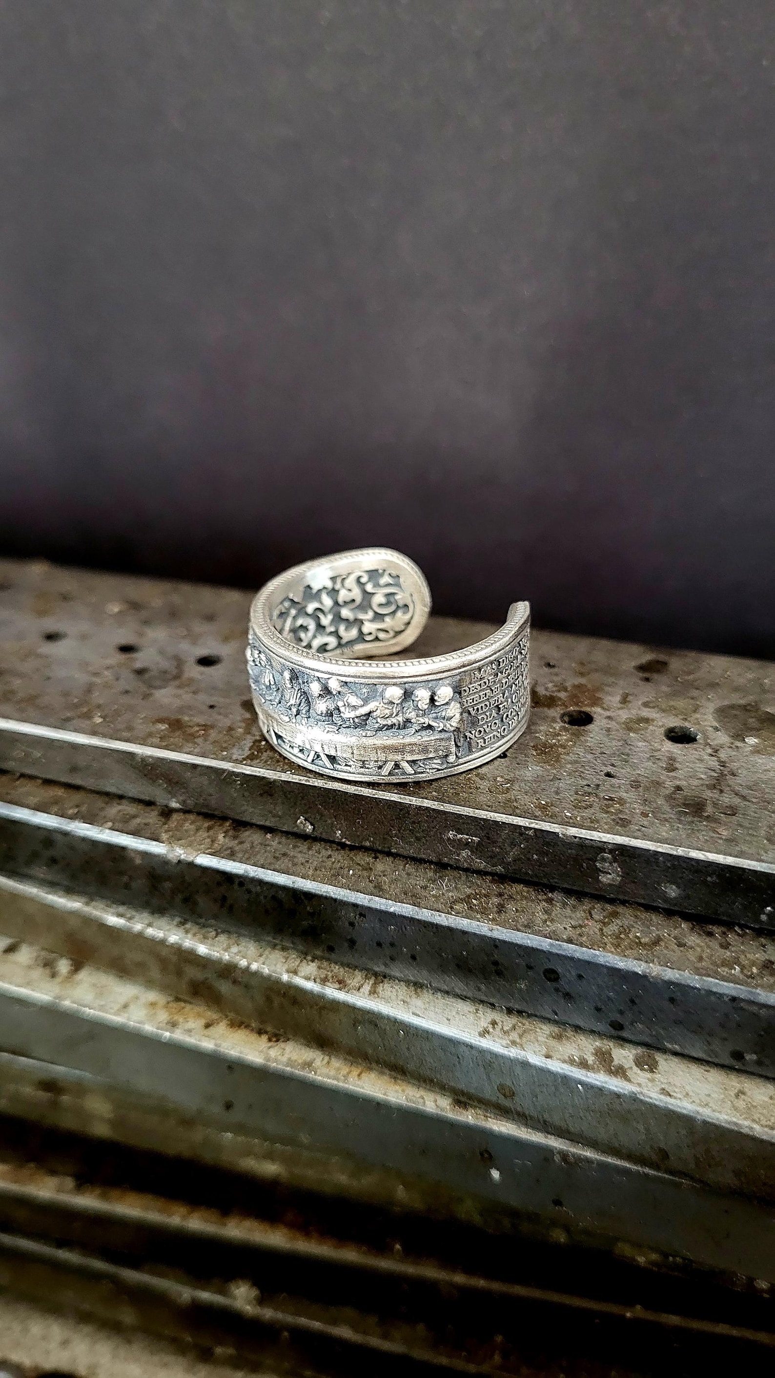 The Last Supper Ring: 925 Sterling Silver Gothic Art Jewelry - Etsy
