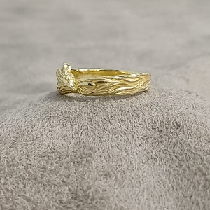 Gold Fox Band Ring, 10k 14k 18k Gold Handmade Jewelry, Smart Fox Spirit ...