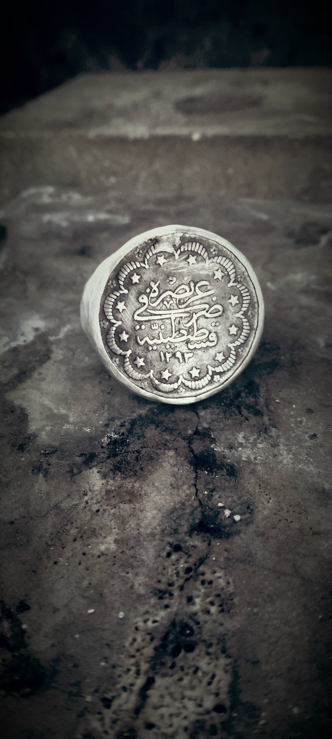 Ancient Ottoman Coin Ring | 925k Sterling Silver Ring | Handmade Ring ...