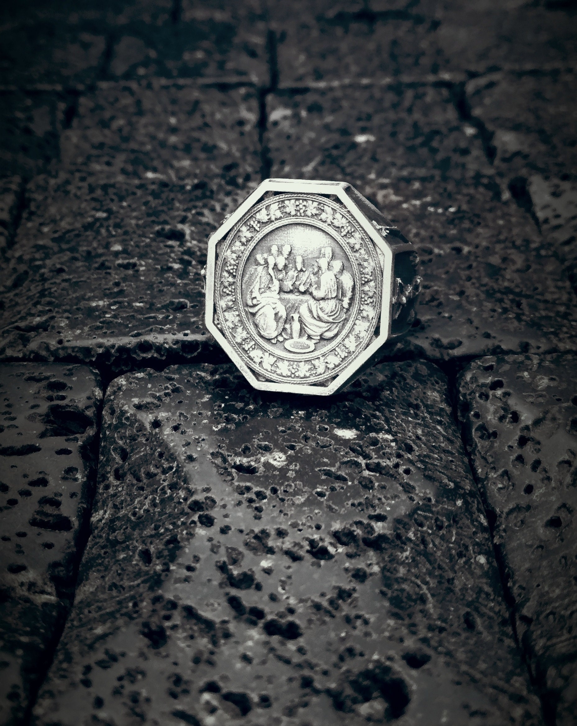 12 Apostles of Jesus Ring Religious Jewelry Christian Mens - Etsy