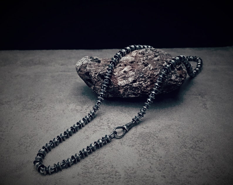 Ancient Persia Sterling Silver Chain Necklace: Handmade Ibex Head ...
