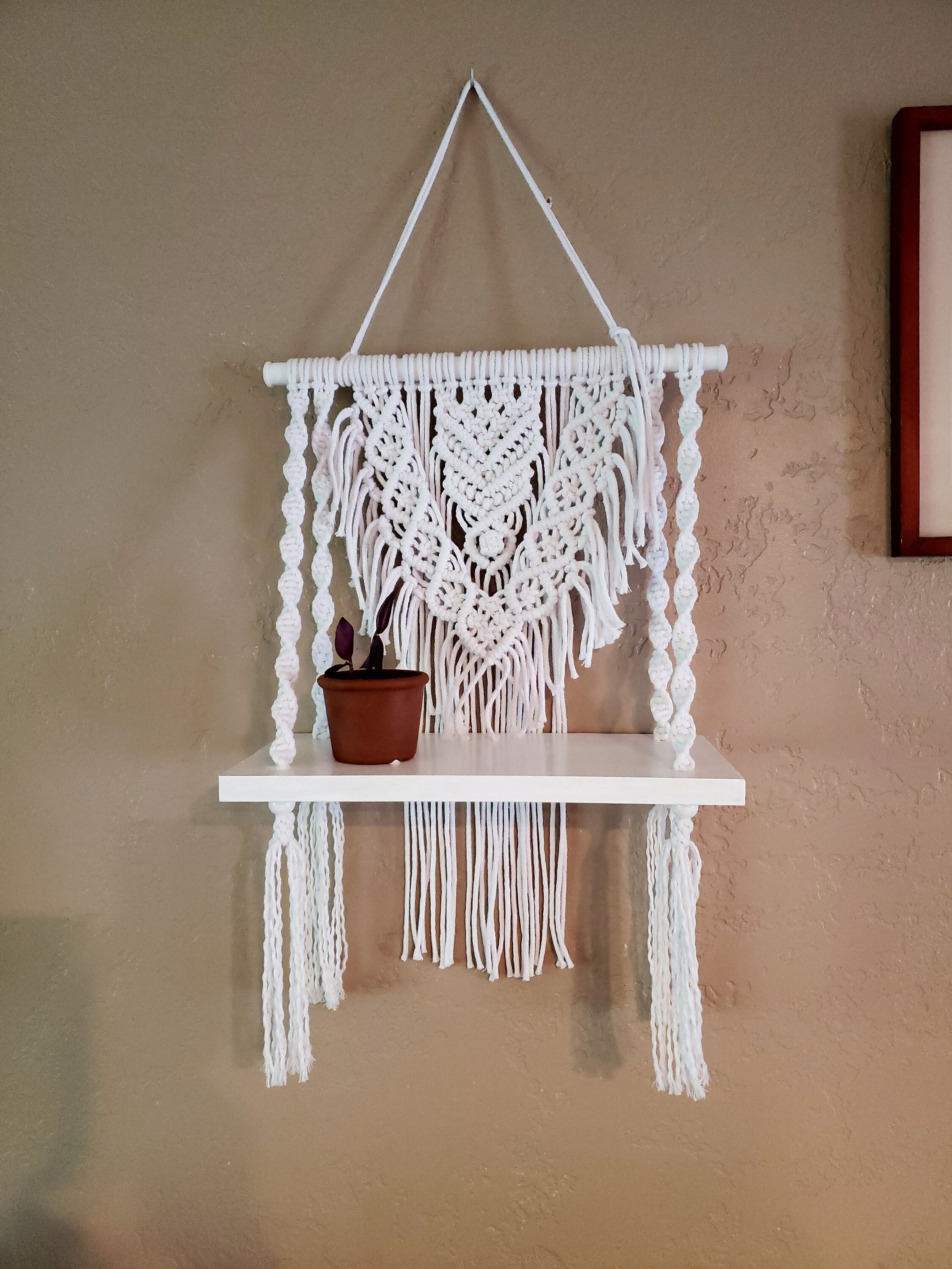 15 Inch Macrame Shelf - Etsy