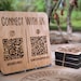 QR Codes Engraved on Wood - Etsy