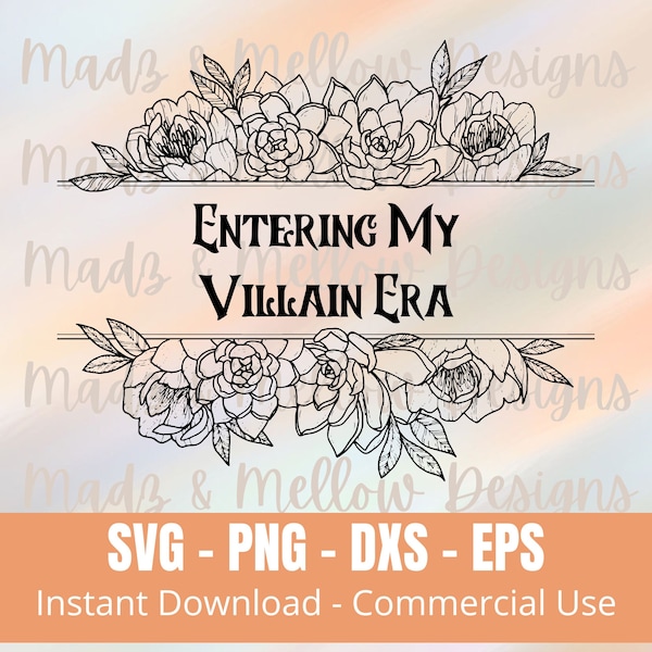In My Villain Era Png - Etsy