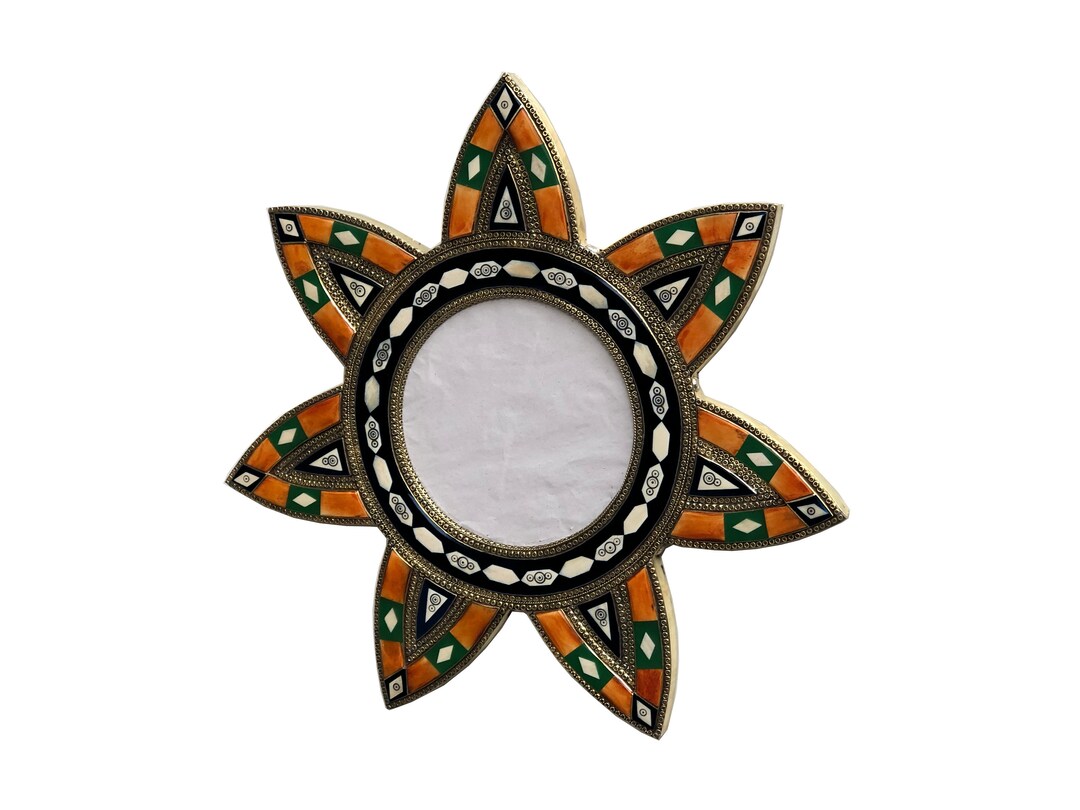 Cultural Heritage Flower Mirror Reflecting Artistic Traditions From the ...