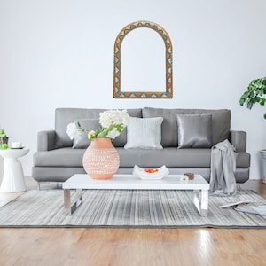 Bleu Traditional Arched Mirror for Classic Decor Exquisite Design and ...