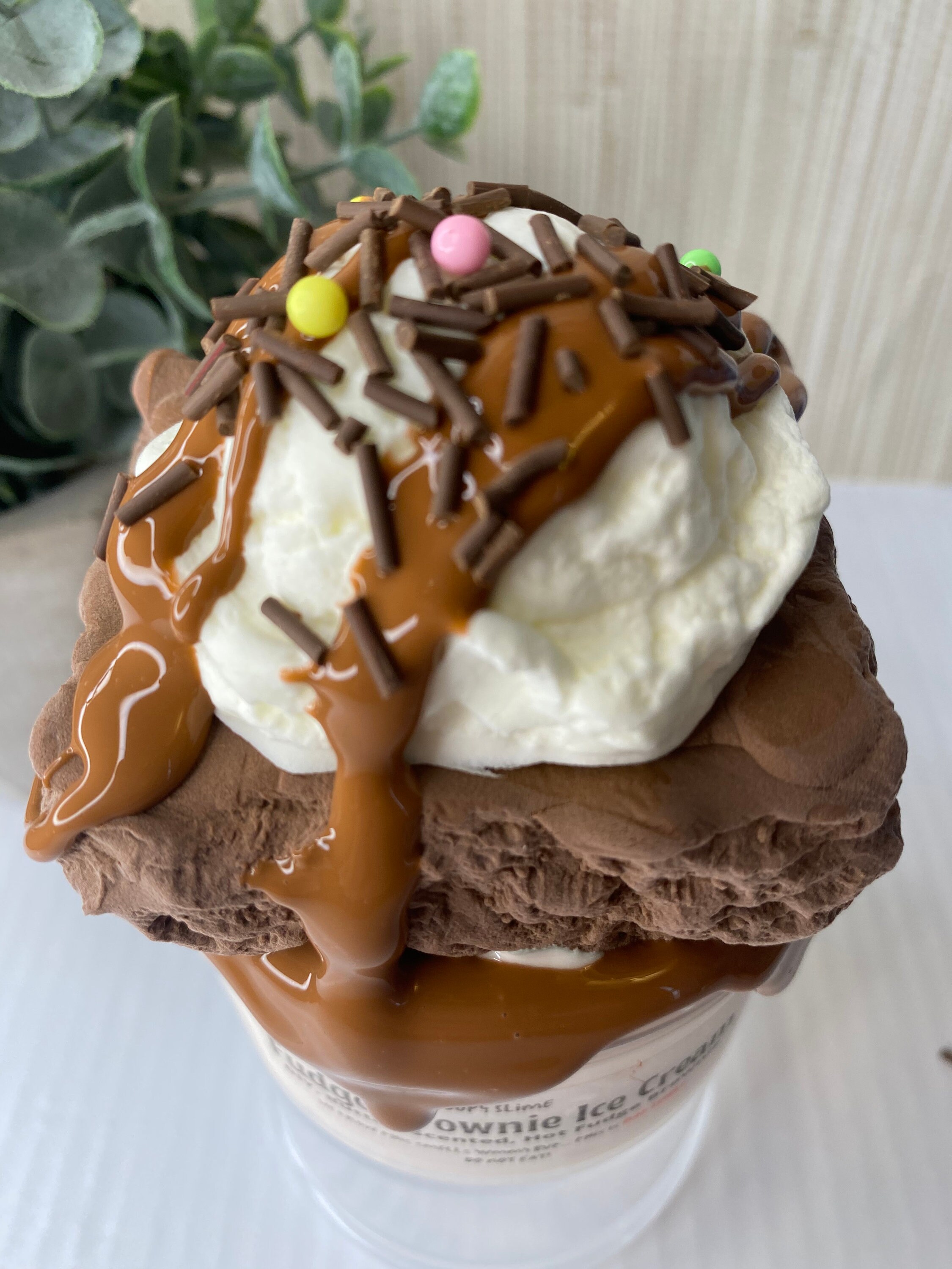 Fudge Brownie Slime Butter Slime Fluffy Butter Slime - Etsy