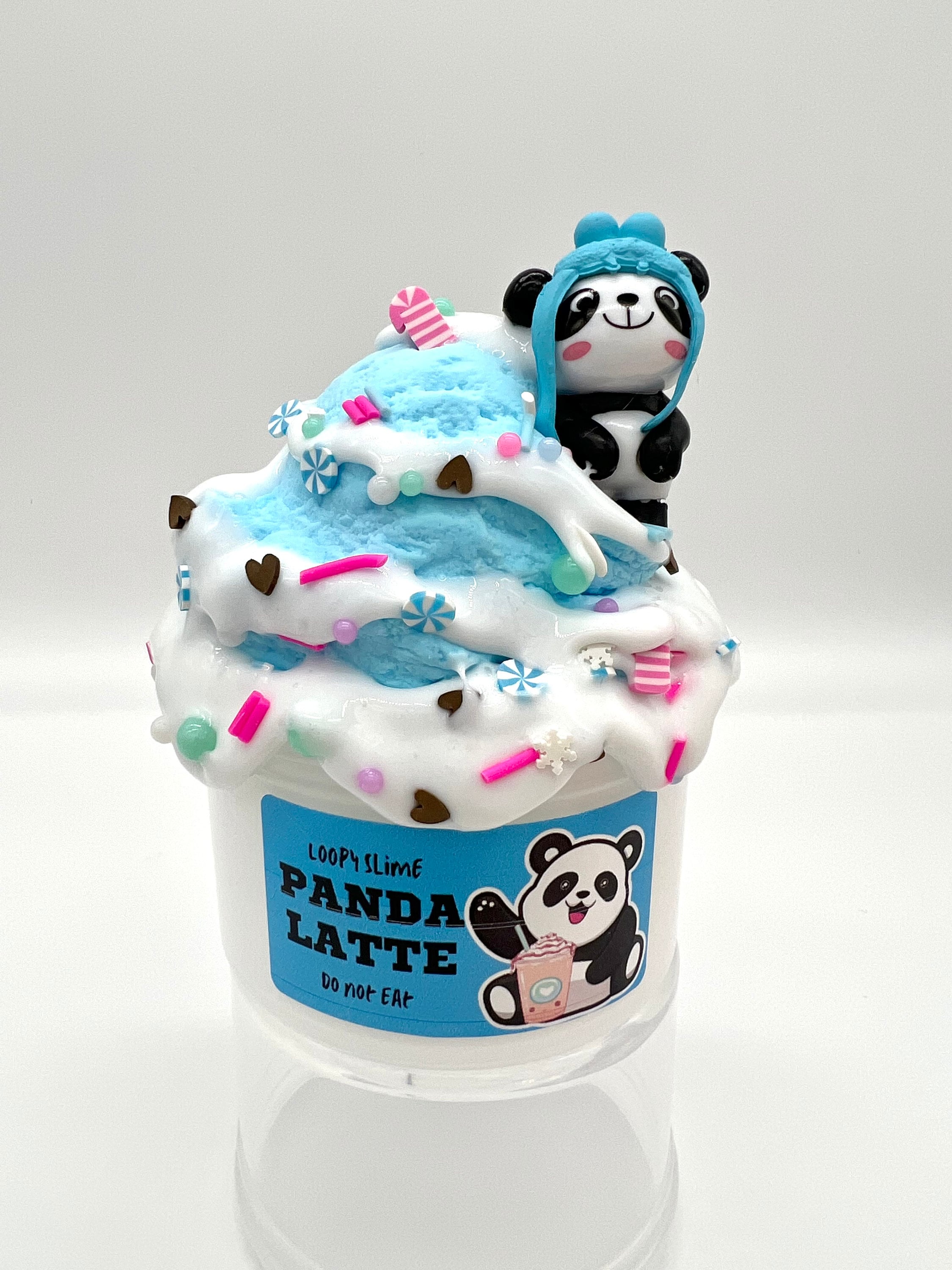 DIY Panda Latte Slime Kit Clay Add On Sprinkles Charms - Etsy