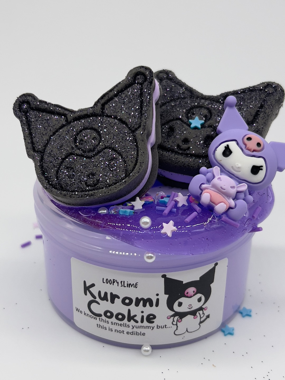 Kuromi Cookie Slime Fluffy Slime Butter Slime Scented - Etsy