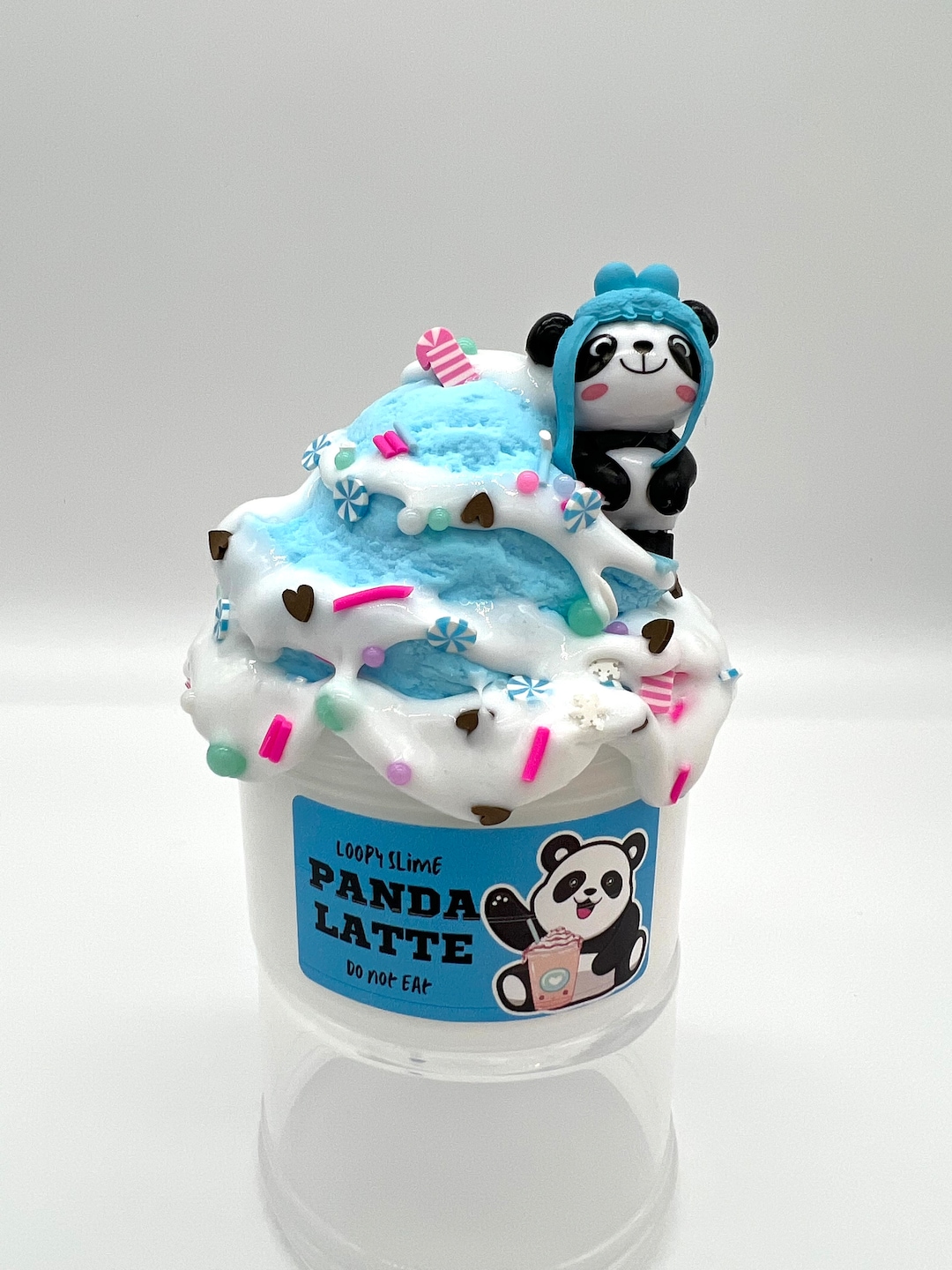 DIY Panda Latte Slime Kit, Clay Add On, Sprinkles, Charms, Slime Shop ...