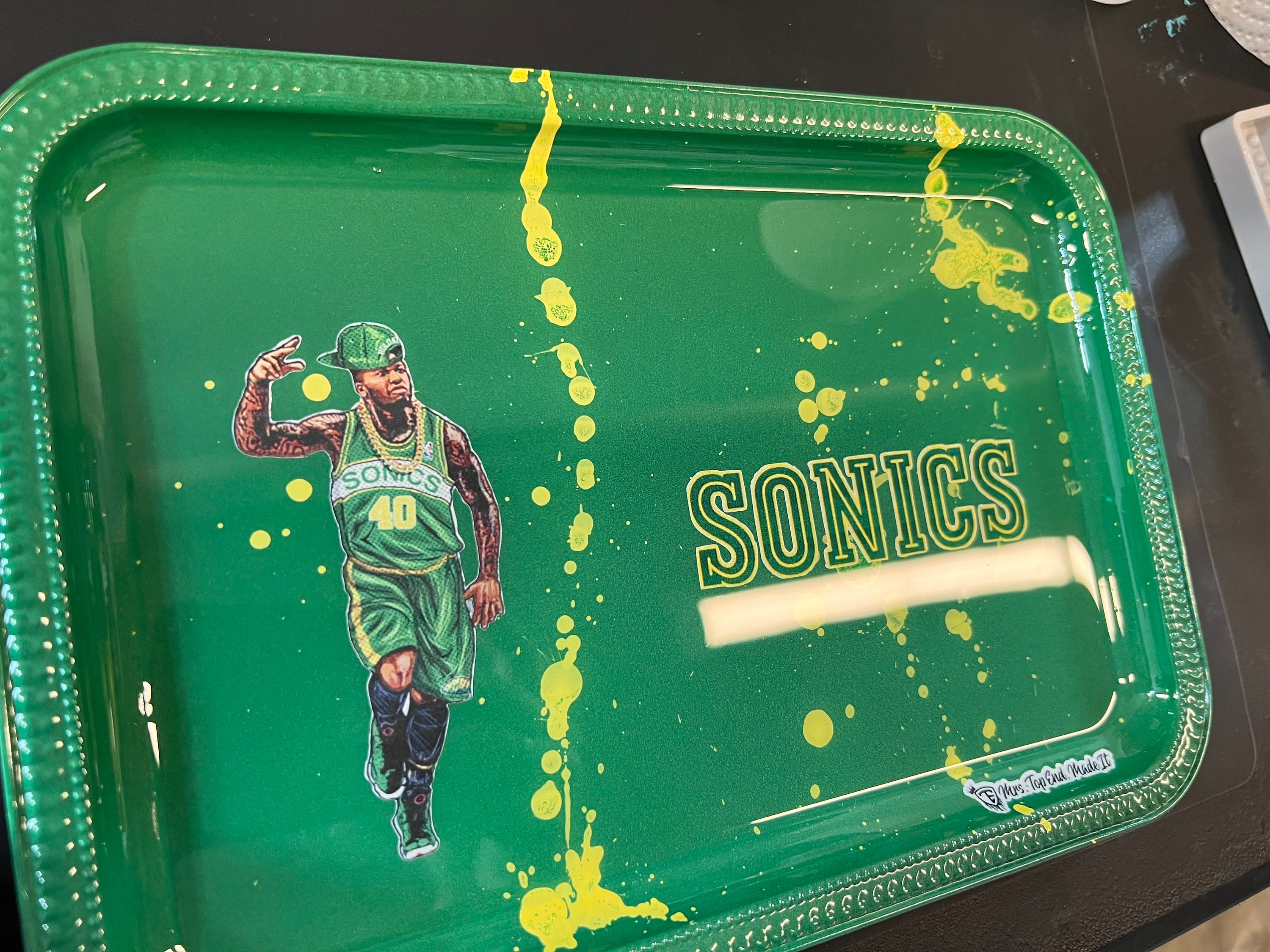 Seattle Super Sonics Rolling Tray/decorative Tray - Etsy