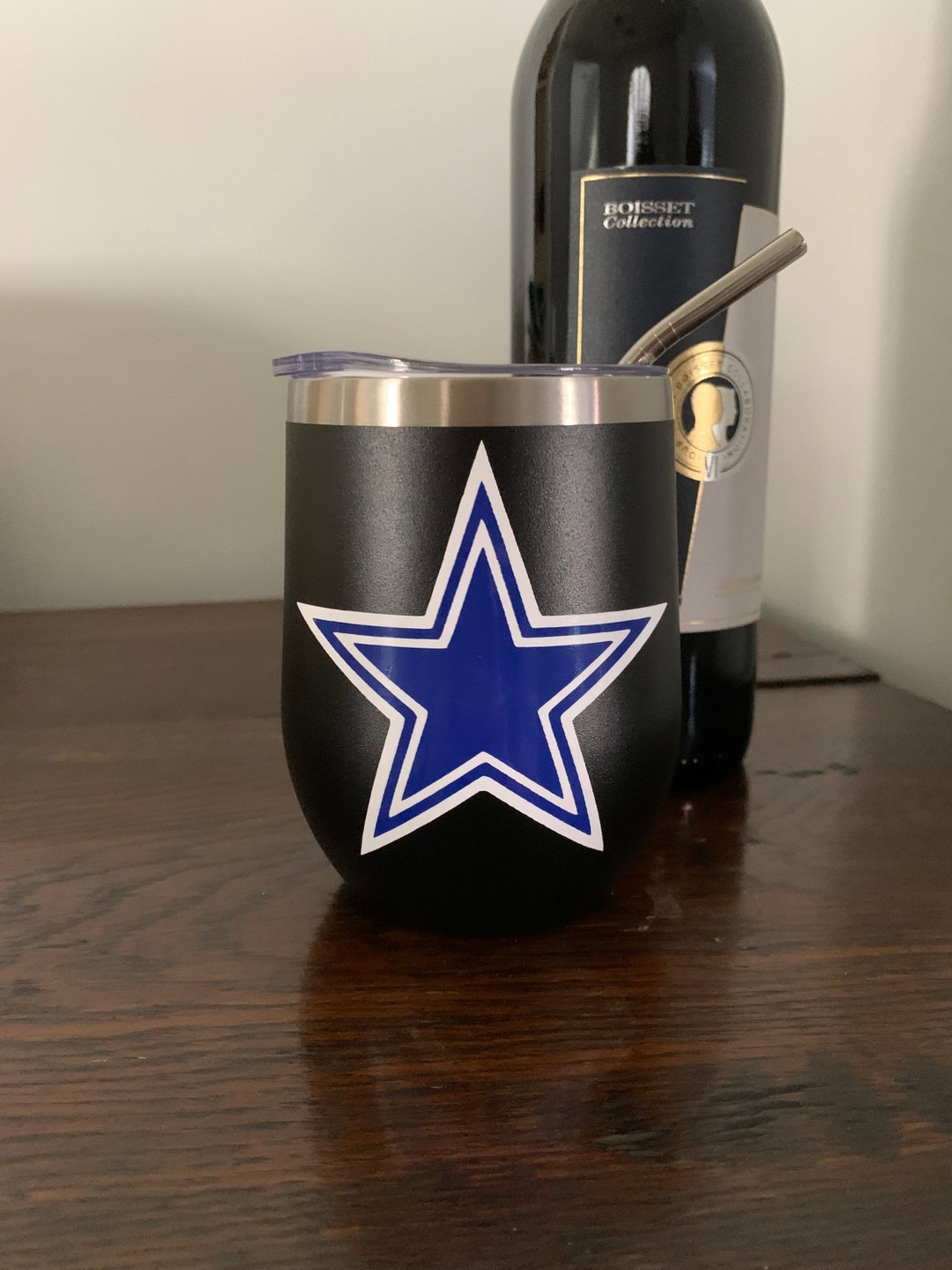 Dallas Football Star - Wine Tumbler - Etsy