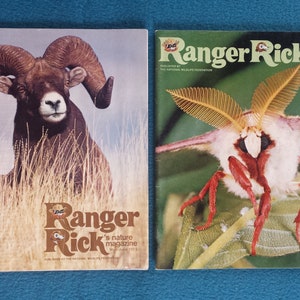 1973 Vintage Ranger Rick Magazines - Set of Nine of Ten Issues With ...