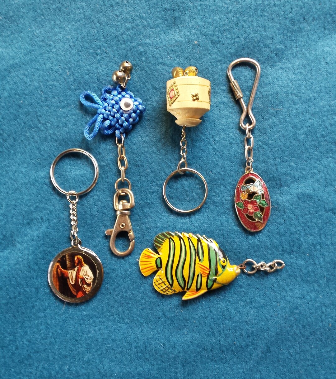 Key Chains Fish Flowers Religious Wood - Etsy