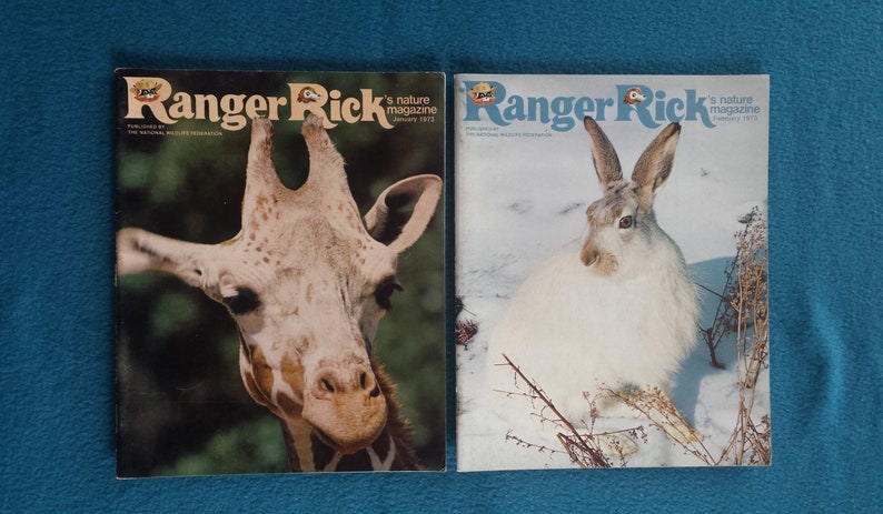 1973 Vintage Ranger Rick Magazines - Set of Nine of Ten Issues With ...