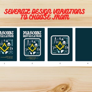 Masonic Event Invitation or Digital Freemason Printable Entered ...