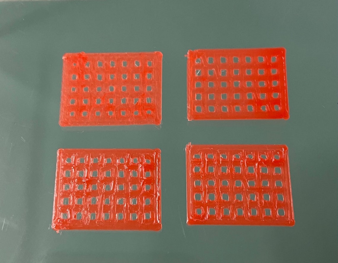 3D Printed Model Car Window Netting 4 Pack (1/24 Scale) - Etsy