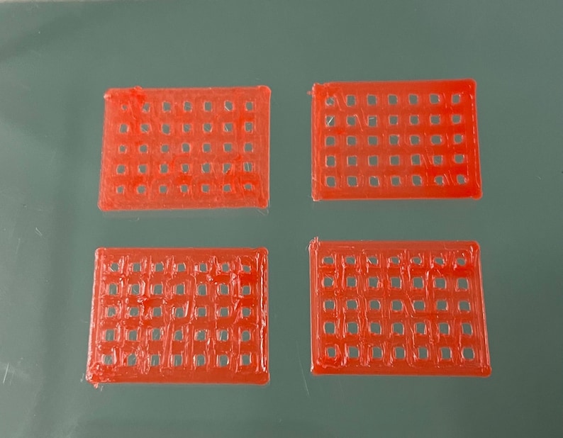 3D Printed Model Car Window Netting 4 Pack (1/24 Scale) - Etsy